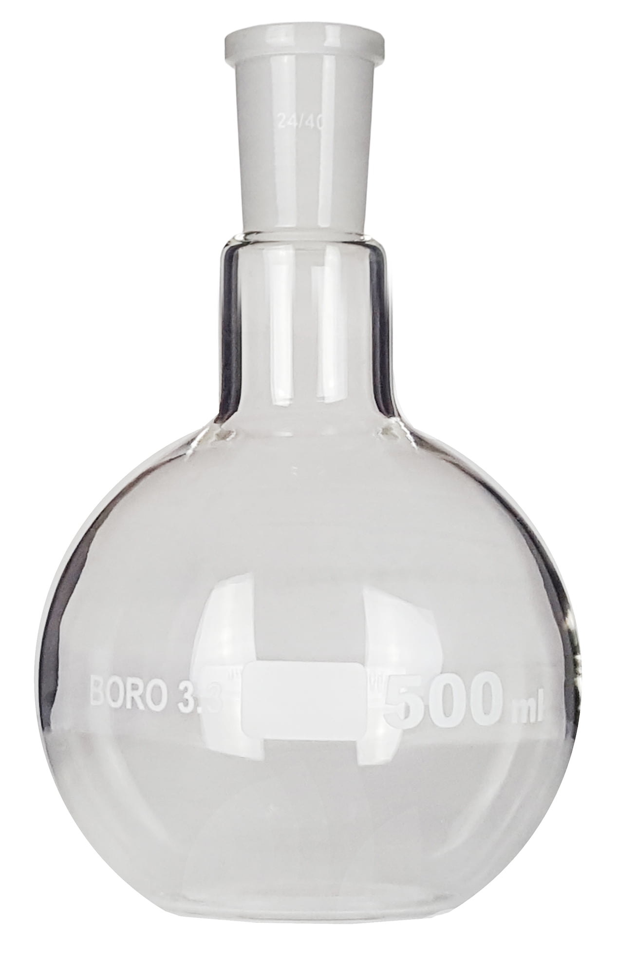 GSC International FFB500-24-40-12 Flat-Bottom Flask, 24/40 Ground Glass ...