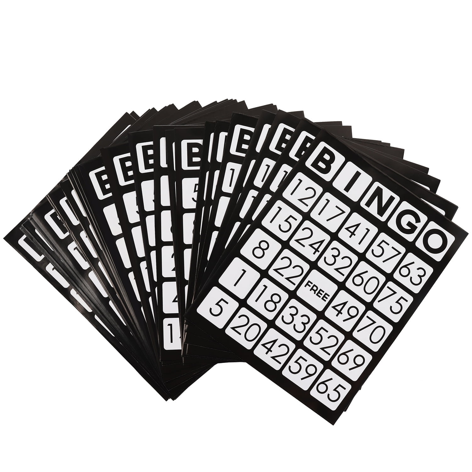 GSE 100-Pack Large Bingo Cards, Reusable Bingo Sheets. Family Bingo ...