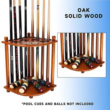 TOOL1SHOoo 10 Pool Cue Rack,Freestanding Pool Stick Holder for Billiard ...
