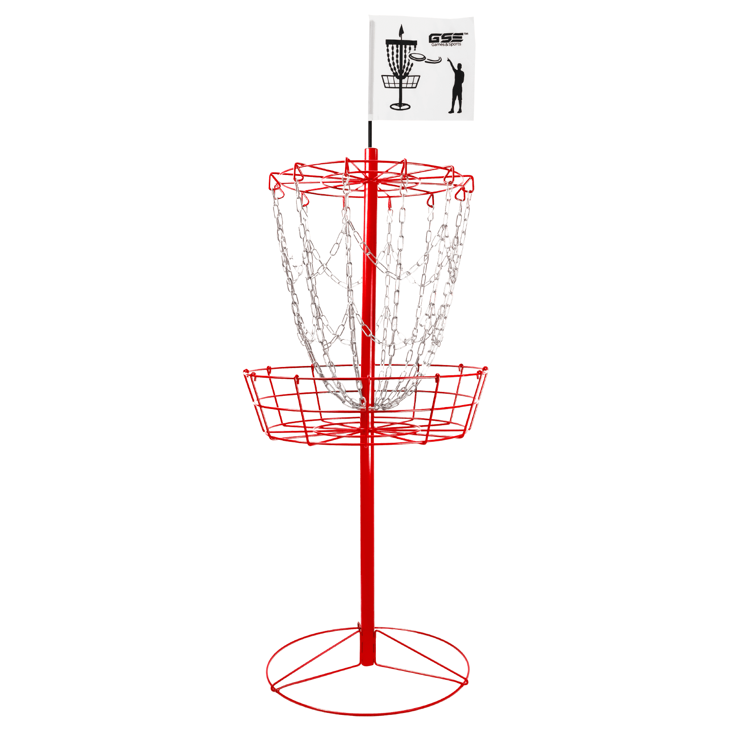 GSE Games & Sports Expert 12 Chains Portable Disc Golf Targets Basket ...
