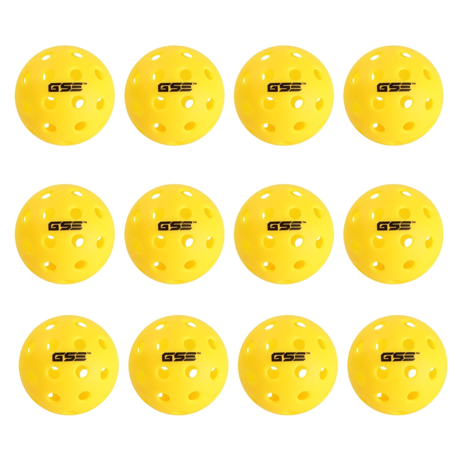 GSE Games & Sports Expert 12-Pack Yellow Plastic Hollow Outdoor ...