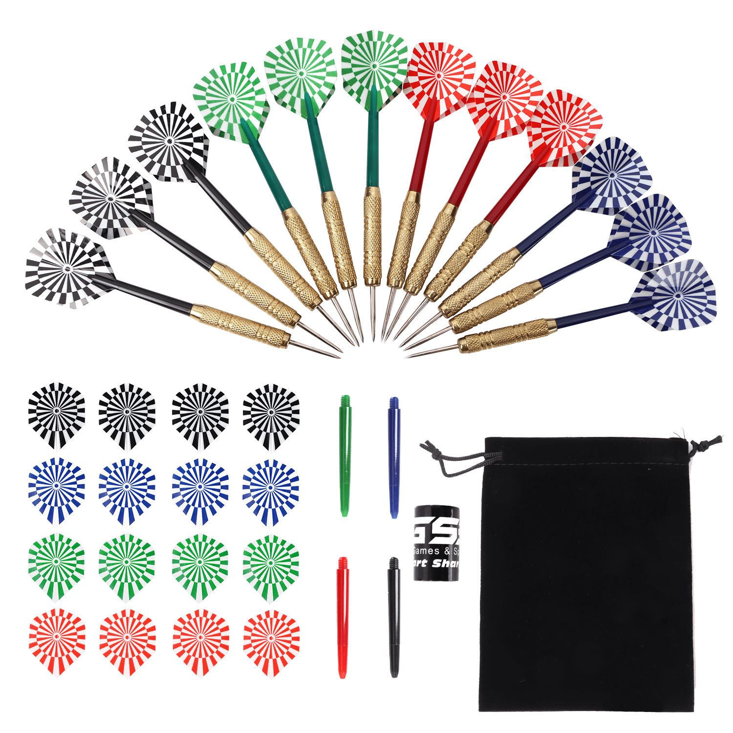 GSE Games & Sports Expert 18g Professional Stainless Steel Tip Darts ...