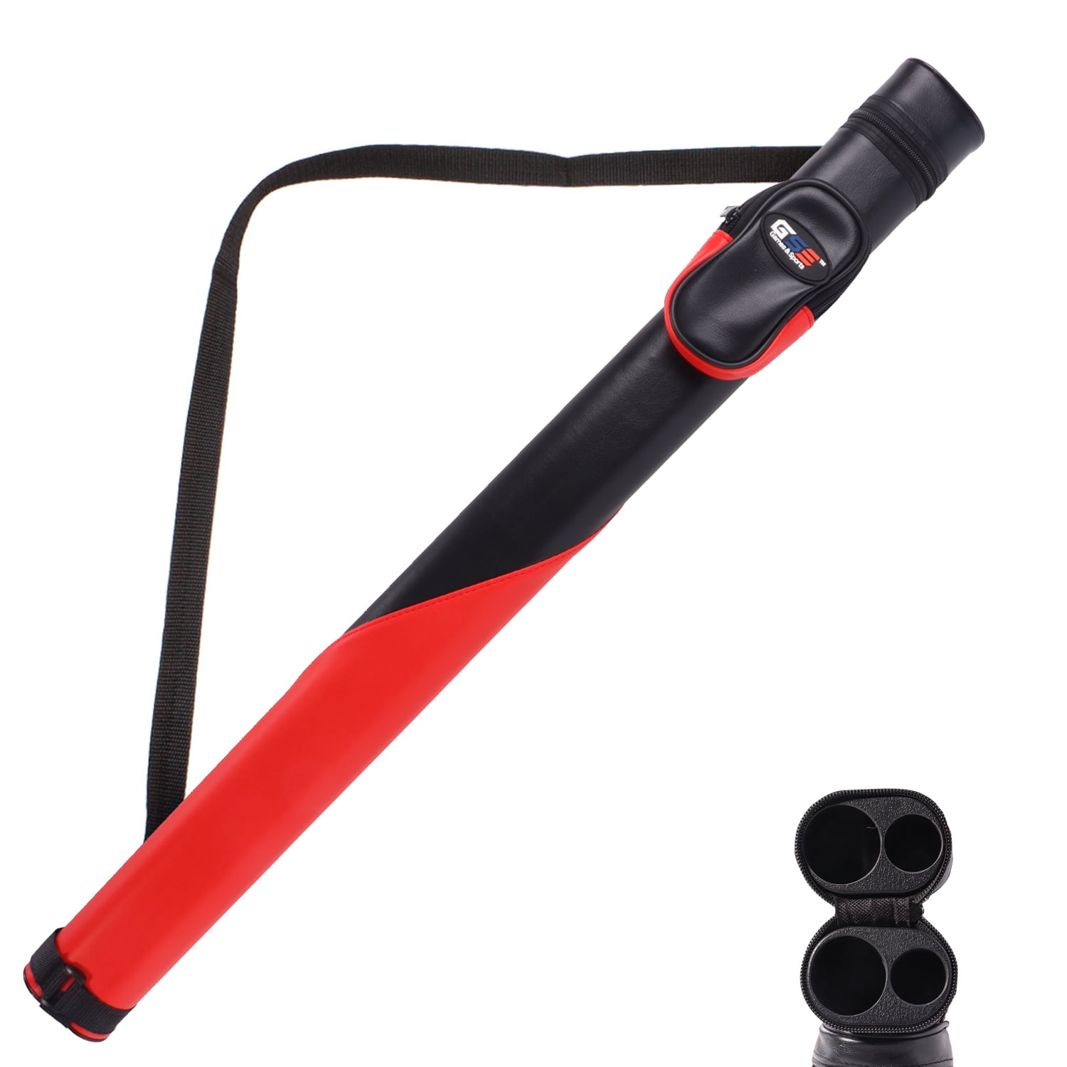 GSE Games & Sports Expert Billiard Cue Case, Durable Leatherette, Felt ...