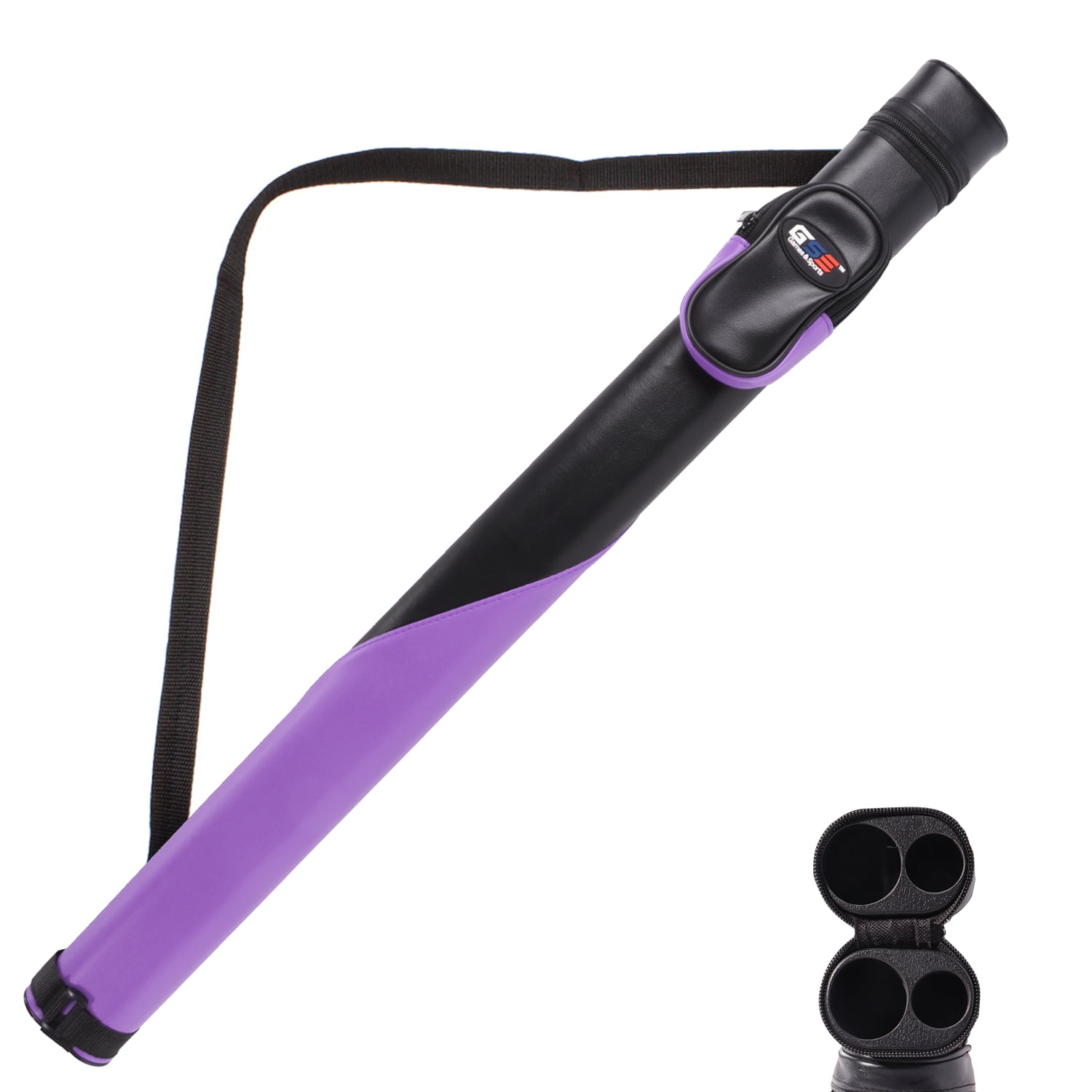 GSE Games & Sports Expert 1x1 Deluxe Hard Leatherette Billiard Cue Case ...