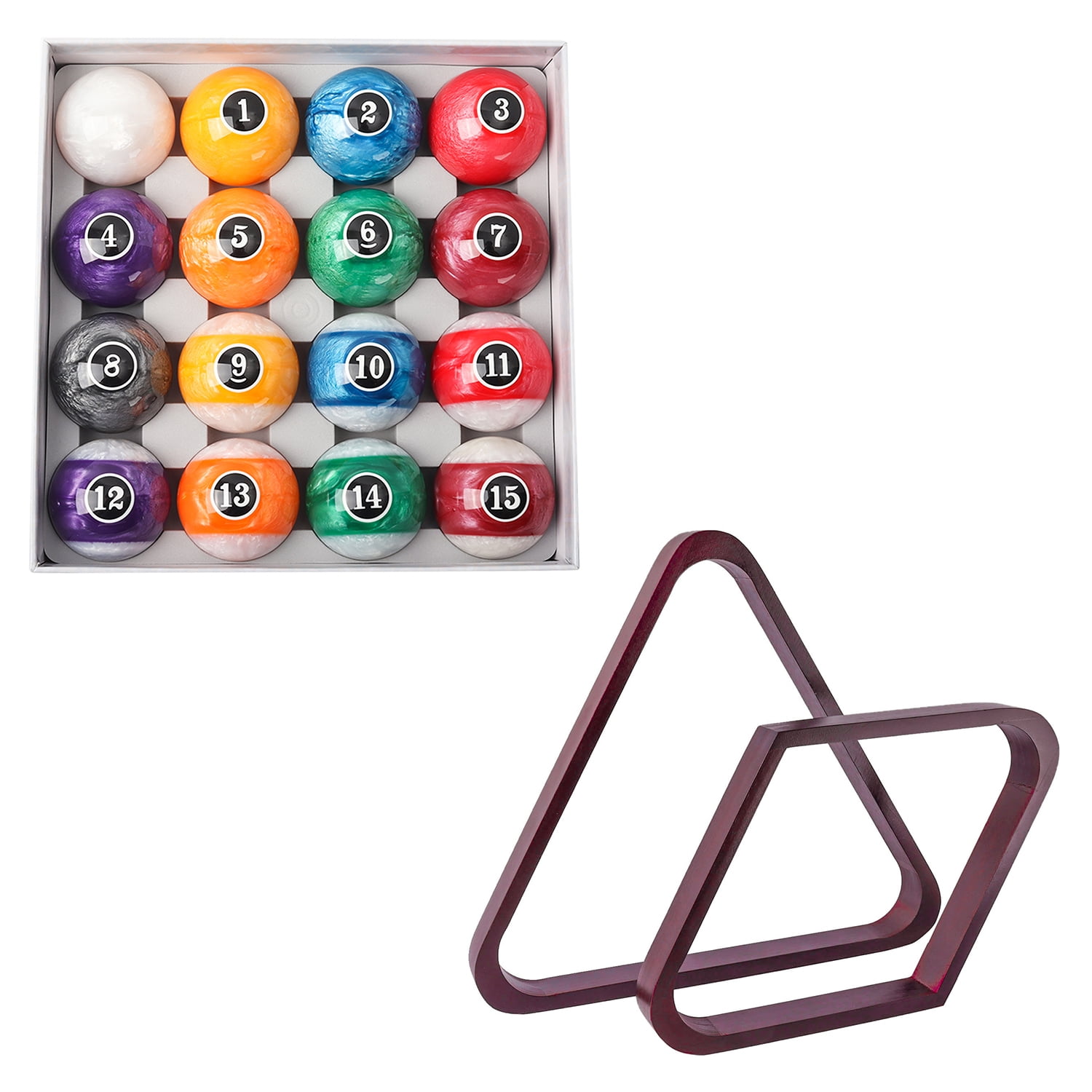 GSE Games & Sports Expert 2-1/4" Professional Pool Balls Set with 8 ...