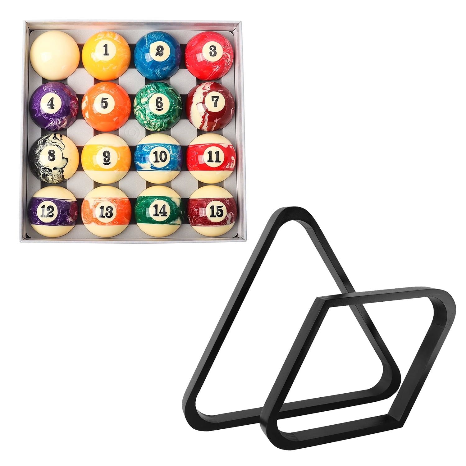 GSE Games & Sports Expert 2-1/4" Professional Pool Balls Set with 8 ...