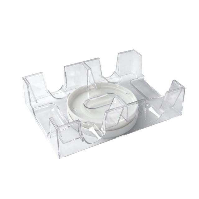 GSE Games & Sports Expert 2-Deck Transparent Revolving Card Tray for ...