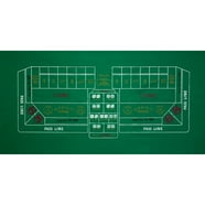 GSE Games & Sports Expert 70"x35" Professional Casino Craps Layout Mat ...
