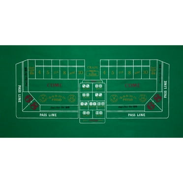 GSE Games & Sports Expert 70"x35" Professional Casino Craps Layout Mat ...