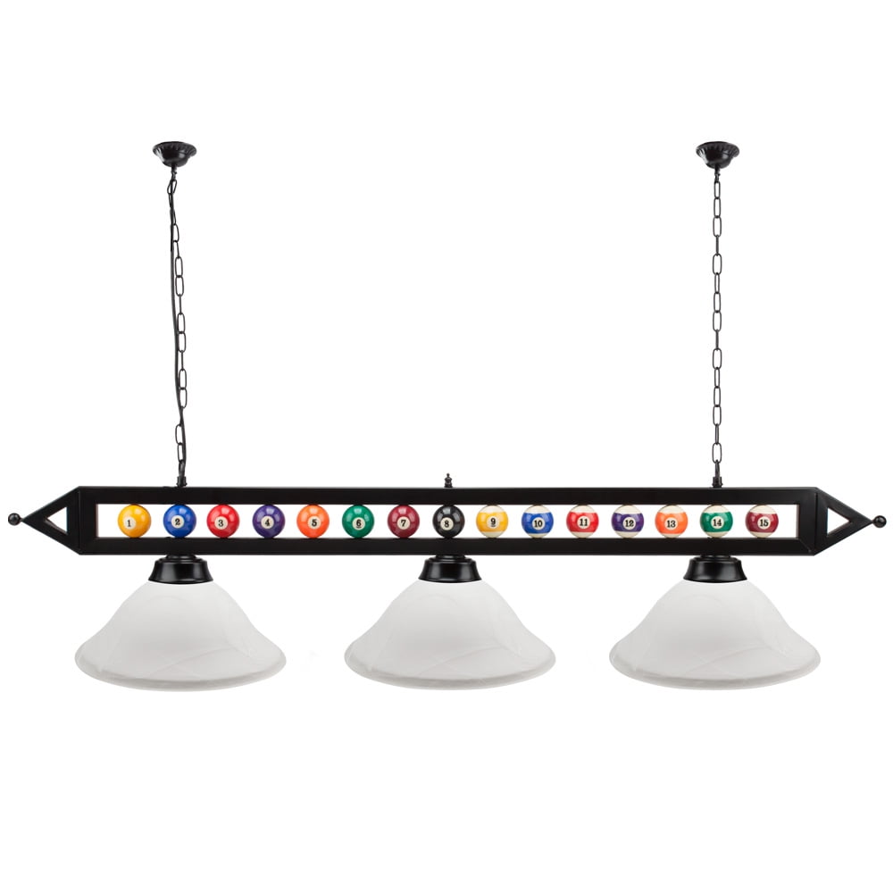 GSE 59" Professional Pool Table Light, Adjustable Chain, Pool Balls ...