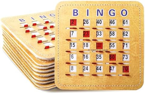 GSE Games & Sports Expert 5Ply Stitched Shutter Bingo Cards, Finger-Tip ...