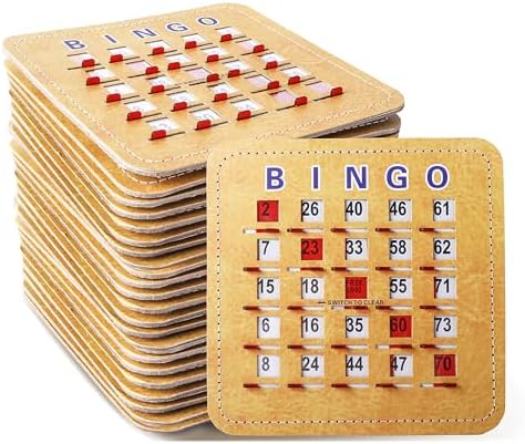 GSE Games & Sports Expert 5Ply Stitched Shutter Bingo Cards, Finger-Tip ...