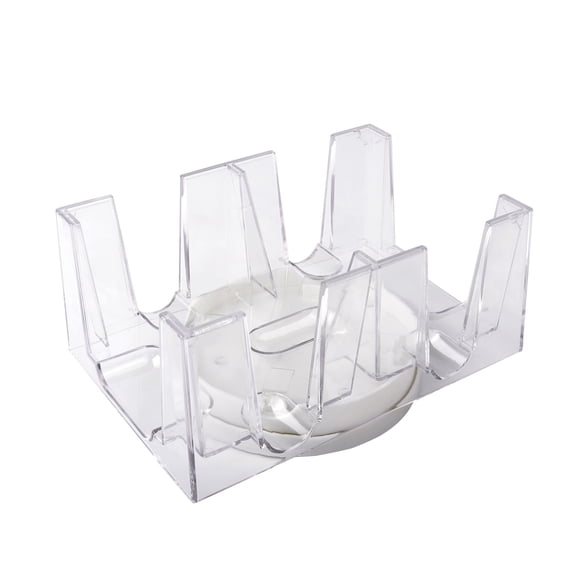 GSE Games & Sports Expert Transparent 6-Deck Revolving Card Tray for ...