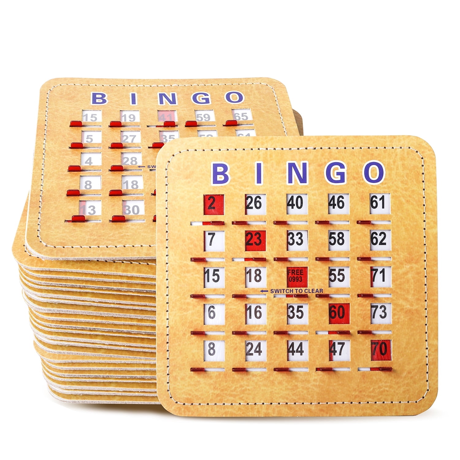GSE Games & Sports Expert 5 Ply Stitched Shutter Bingo Cards with ...