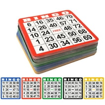 American Games Bingo Paper Cards - 3-Color Pack (Orange, Green, Purple ...