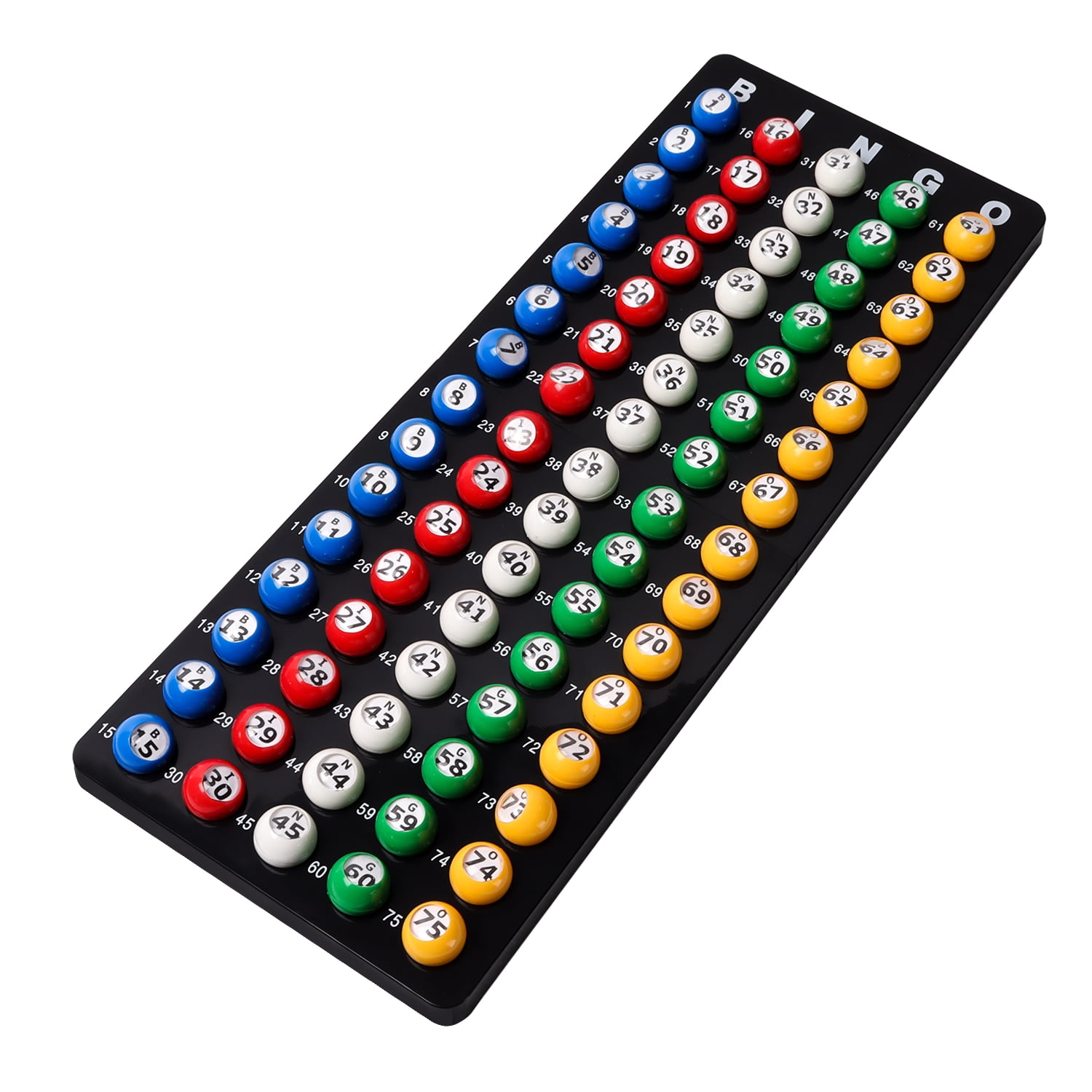GSE Bingo Master Board & 7/8" Multi-Color Balls Set for Large Groups ...