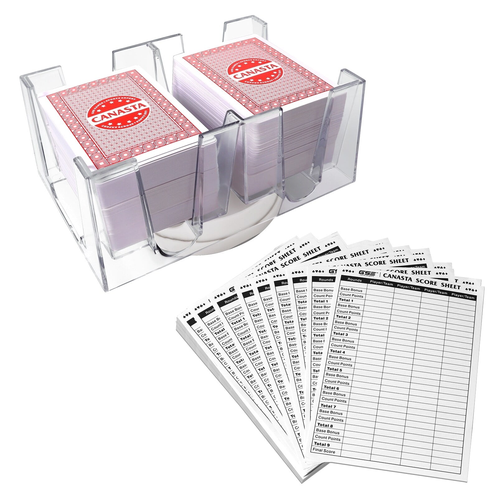 GSE Games & Sports Expert Canasta Cards Game Set with 6-Deck Canasta ...