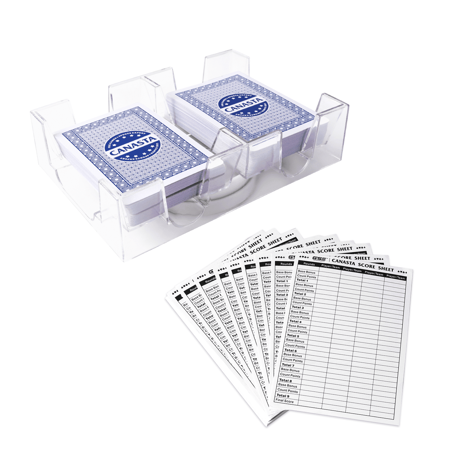 GSE Games & Sports Expert Canasta Playing Cards Game Set, Includes 2 ...