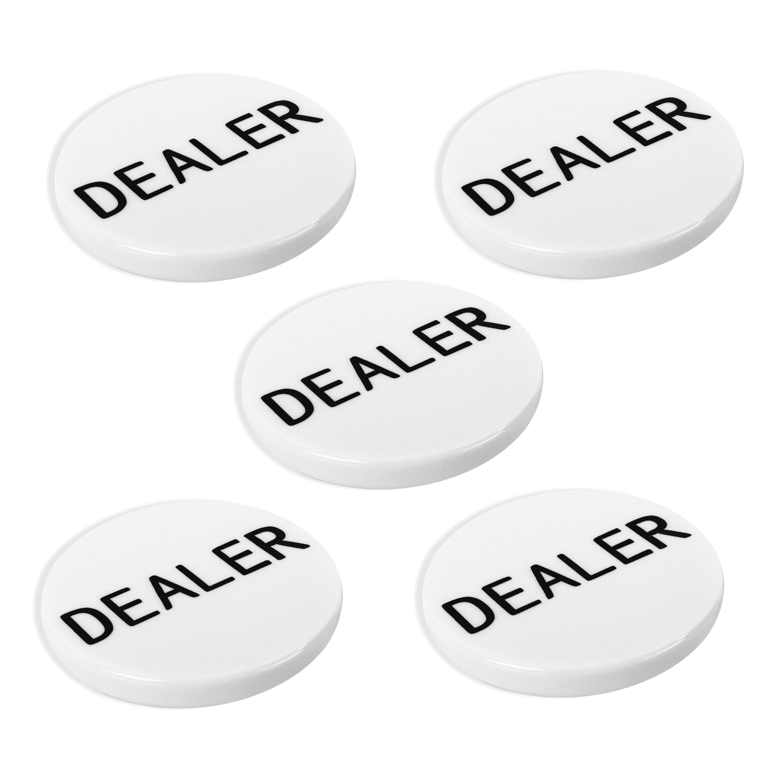 GSE Games & Sports Expert Dealer Button, Set of 5 Casino Texas Hold'em ...