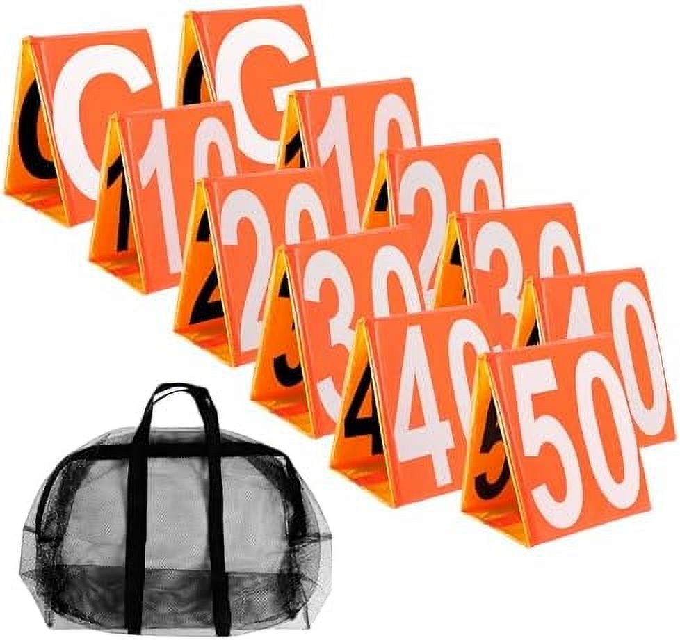 GSE Games & Sports Expert Football Yard Markers, Day & Night High ...