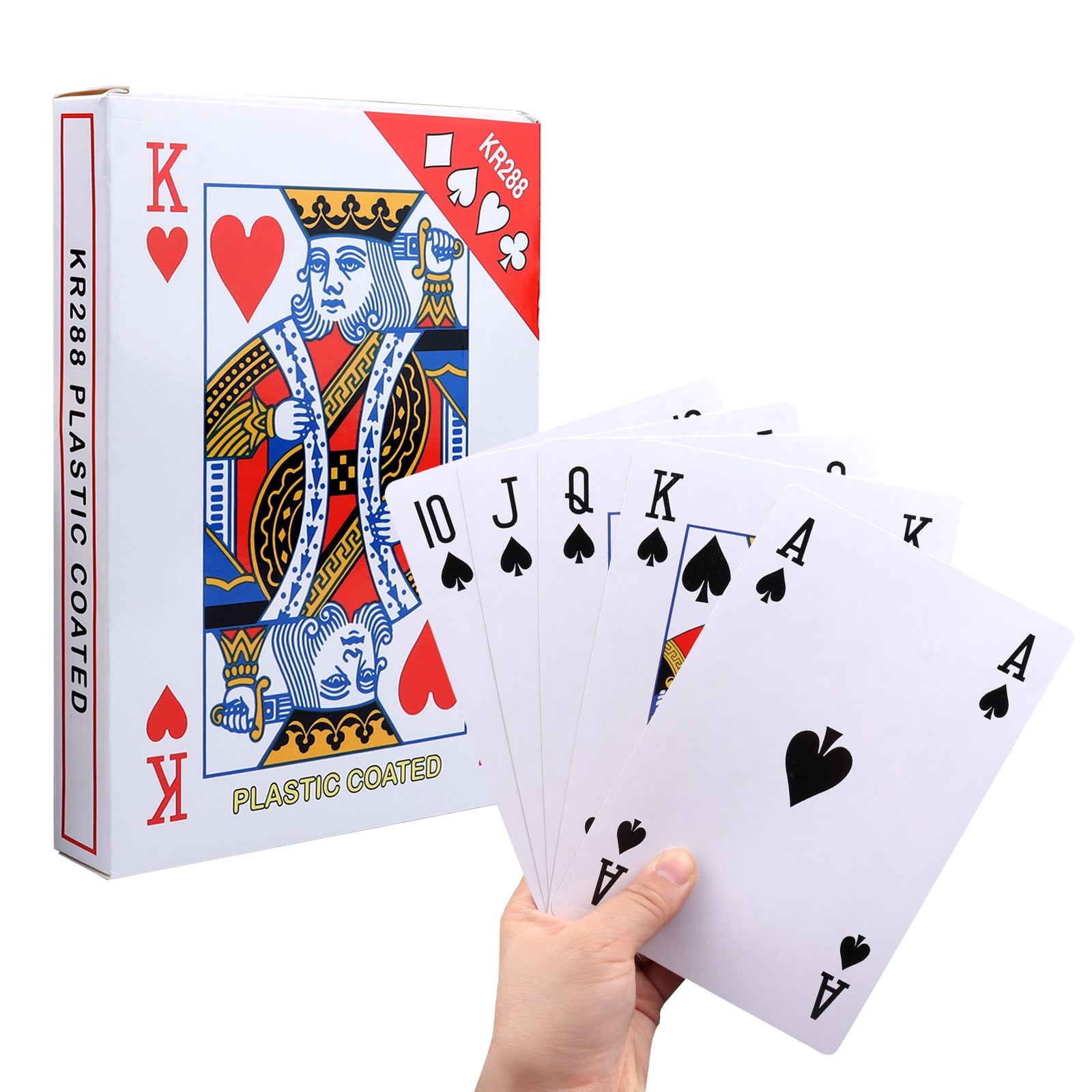 GSE Games & Sports Expert Jumbo Playing Cards, Large Deck of Playing ...