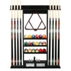 Topbuy Wall-Mounted Billiard Pool Cue Rack Pool Sticker Holder for ...