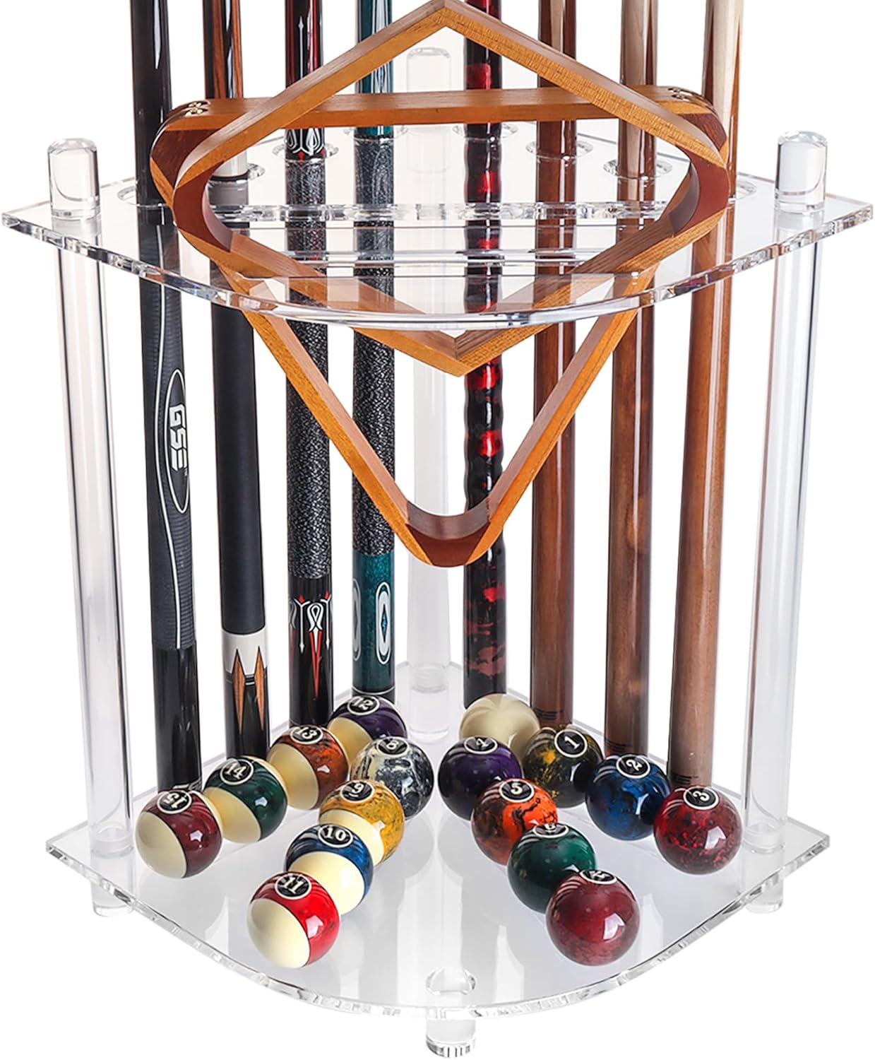 GSE Games & Sports Expert Premium Acrylic Corner-Style Floor Stand ...