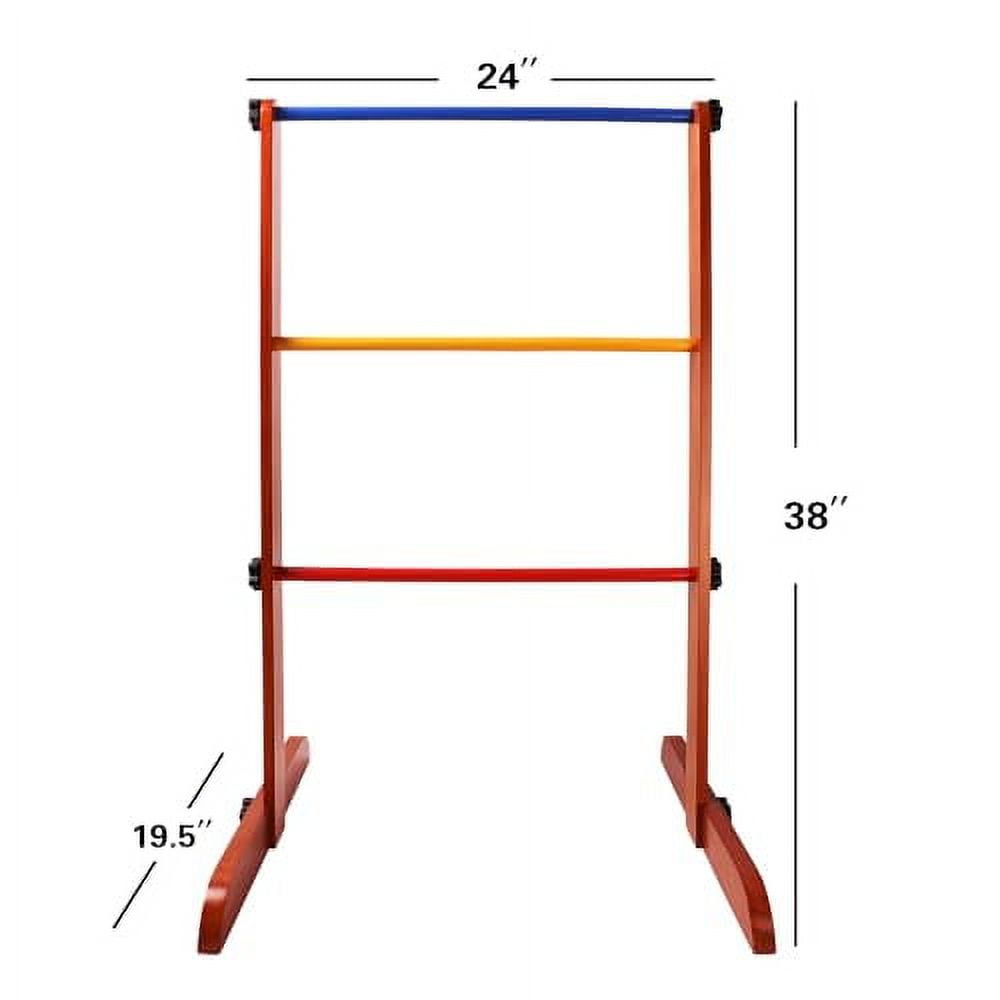 GSE Games & Sports Expert Premium Solid Wood Ladder Ball Toss Game Set ...
