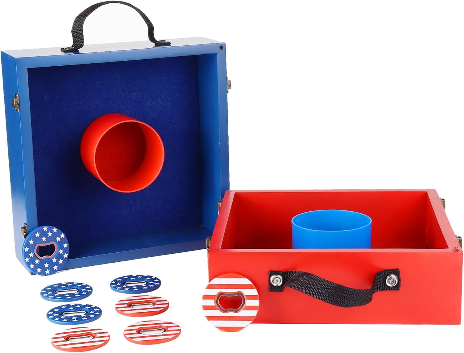 GSE Games & Sports Expert Premium Wood Washer Toss Game Set with 8 ...