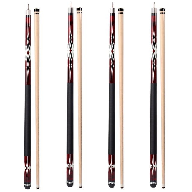 GSE Games & Sports Expert Set of 4 58" 2-Piece Canadian Maple Hardwood ...