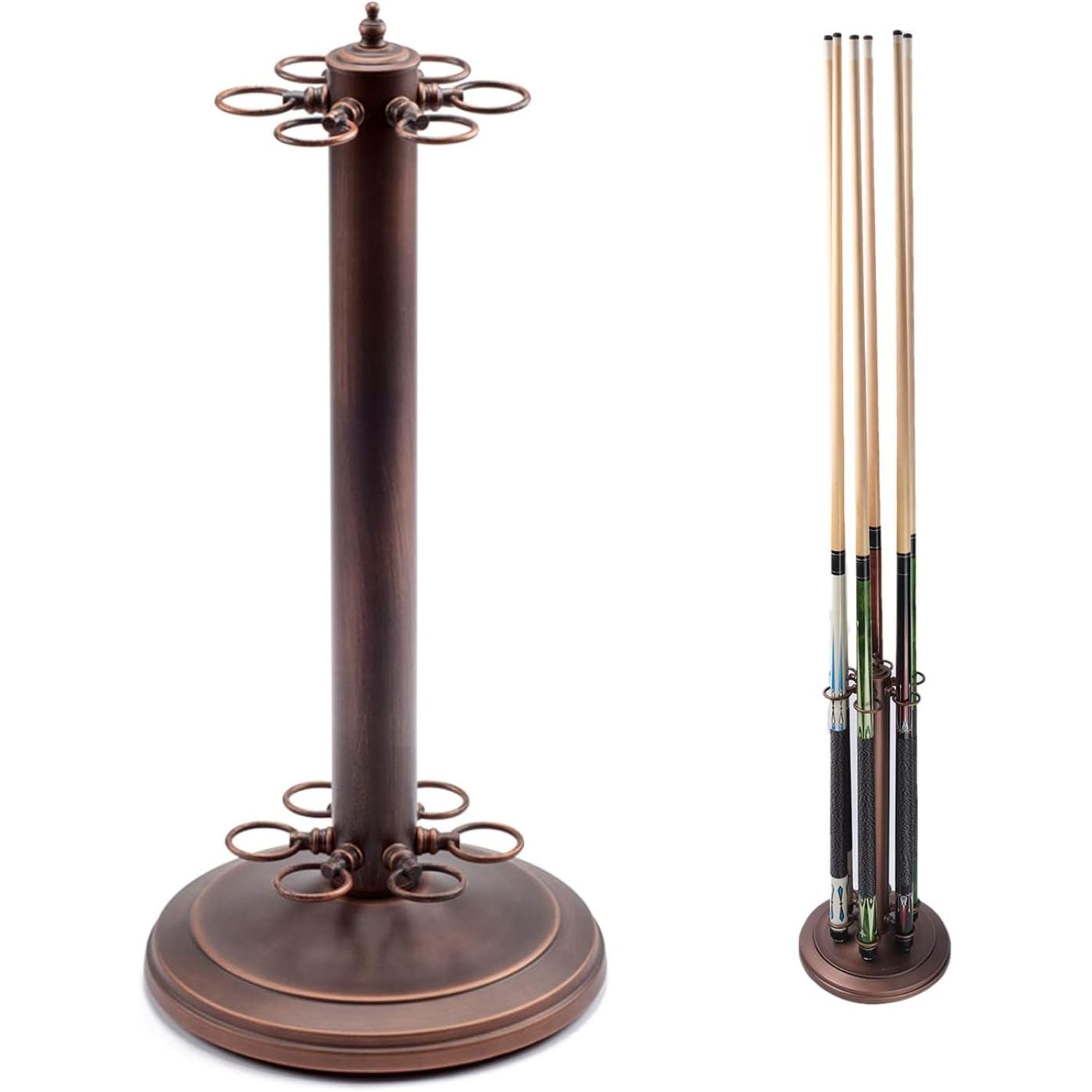 GSE Stand-Style Metal Billiard Pool Cue Rack, Holds 6 Pool Cue Sticks ...