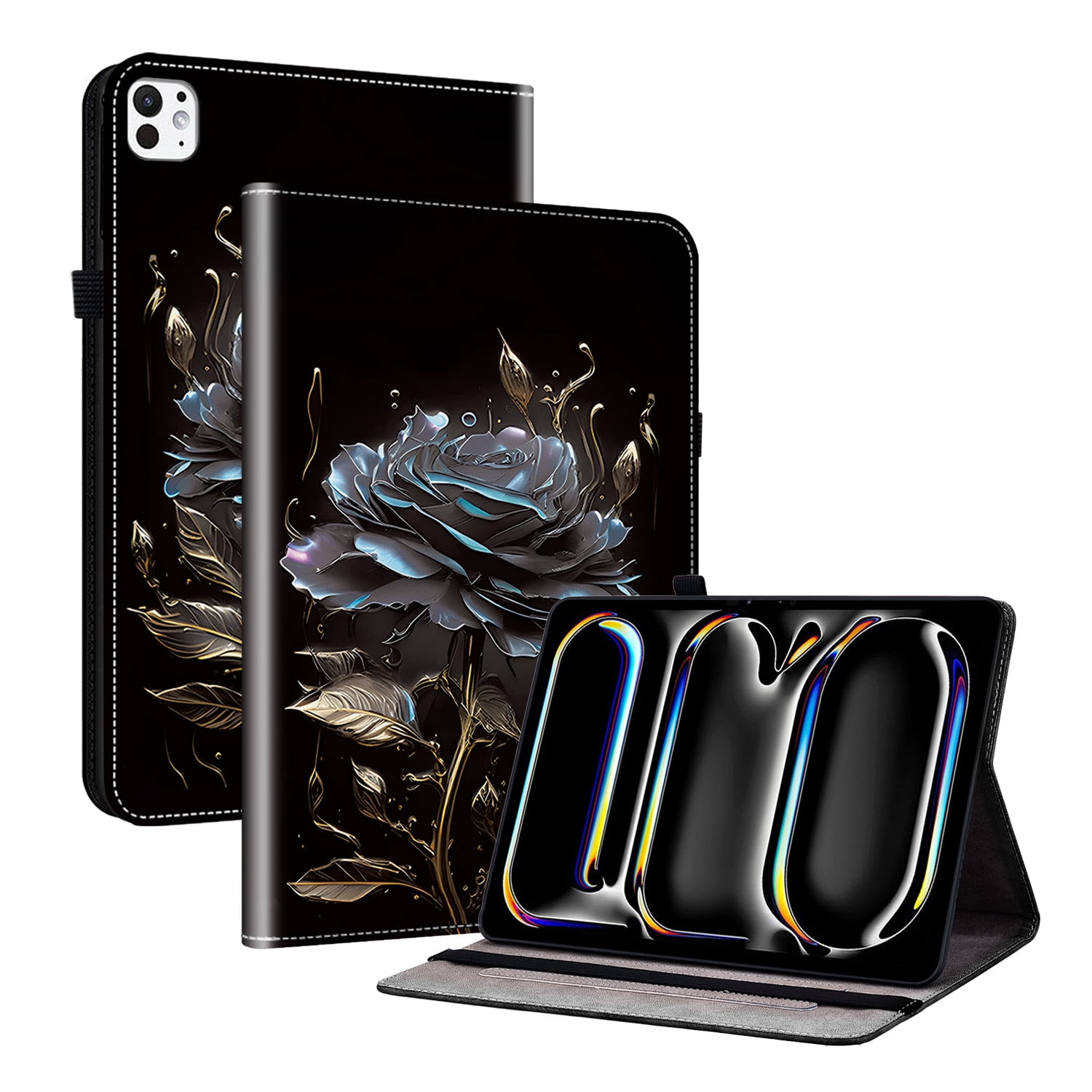 GSFY Case for 2024 iPad Pro 11 Inch (5th Gen), PU Leather Wallet ...