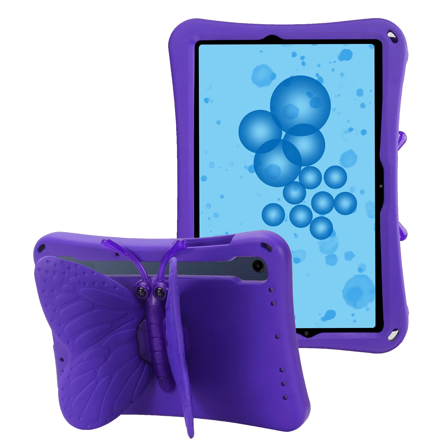 GSFY Kids Case for Galaxy Tab A9+ 11 Inch 2023, EVA 360° 3D Butterfly Kickstand Shockproof Heavy ...