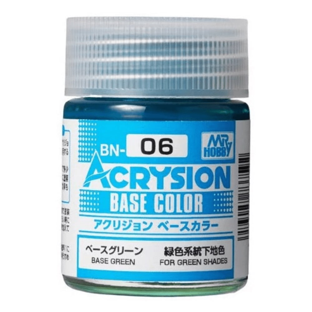 GSI Creos MR. Hobby Acrysion BN06 Base Green 18mL Acrylic Paint ...