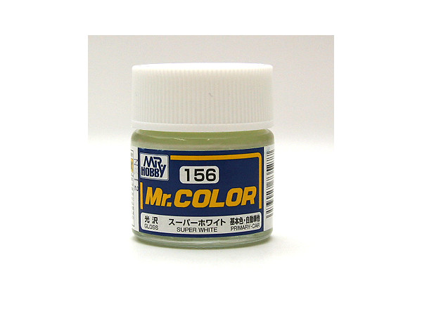 GSI Creos MR. Hobby Mr Color MR-156 Super White 10mL Primary Gloss ...