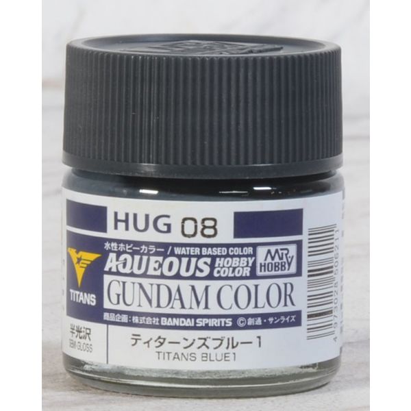 GSI Creos MR. Hobby Mr Gundam Color HUG08 Titans Blue 10mL Semi-Gloss ...