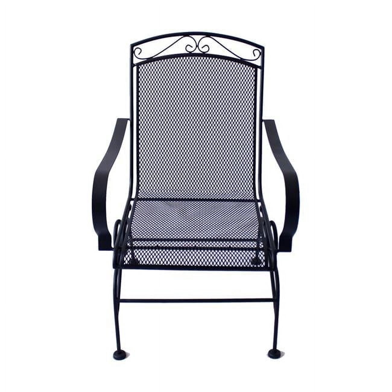 Winston Black Steel Spring Dining Chair Pack for Adults, Set of 2 ...