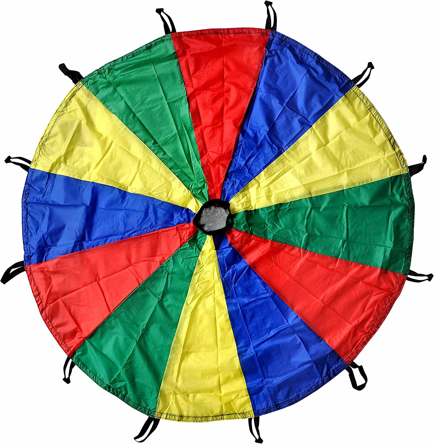 GSI Kids Training Play Parachute 12Ft, Rainbow Tent Game for Toddler ...