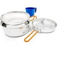 GSI Outdoors Stainless Steel 1 Person Mess Kit for Camping and ...
