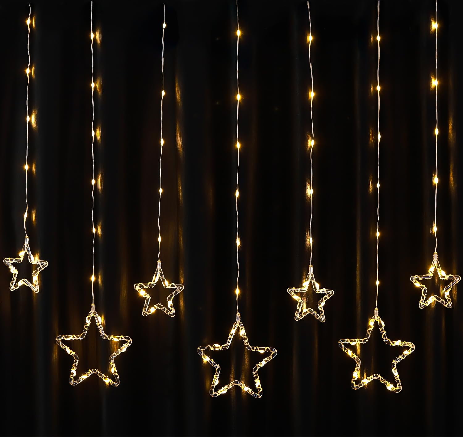 GSK Decorative Star Curtain SMD 120 LED Light | Star Curtain Light, 3.5 ...