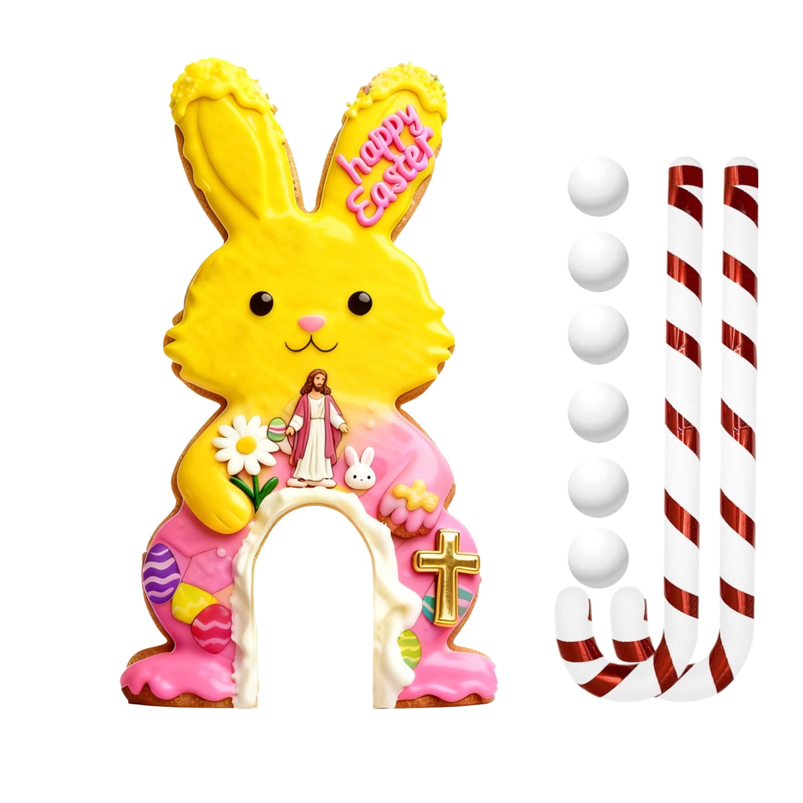 GSKKLQ Easter Mini Golf Set, Bunny Themed Putting Game for Kids Indoor ...