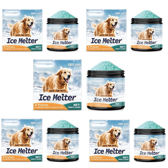 GSKKLQ Pet Safe Ice Melt, Fast Acting Snow Melting Pellets for Driveway ...