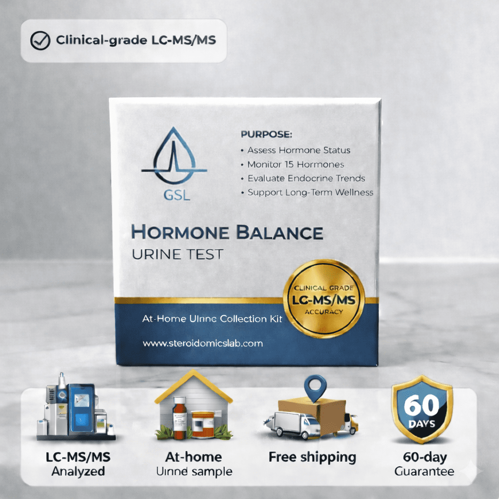 GSL Hormone Balance Home Test Kit, Complete Steroidome 15 with Cortisol ...