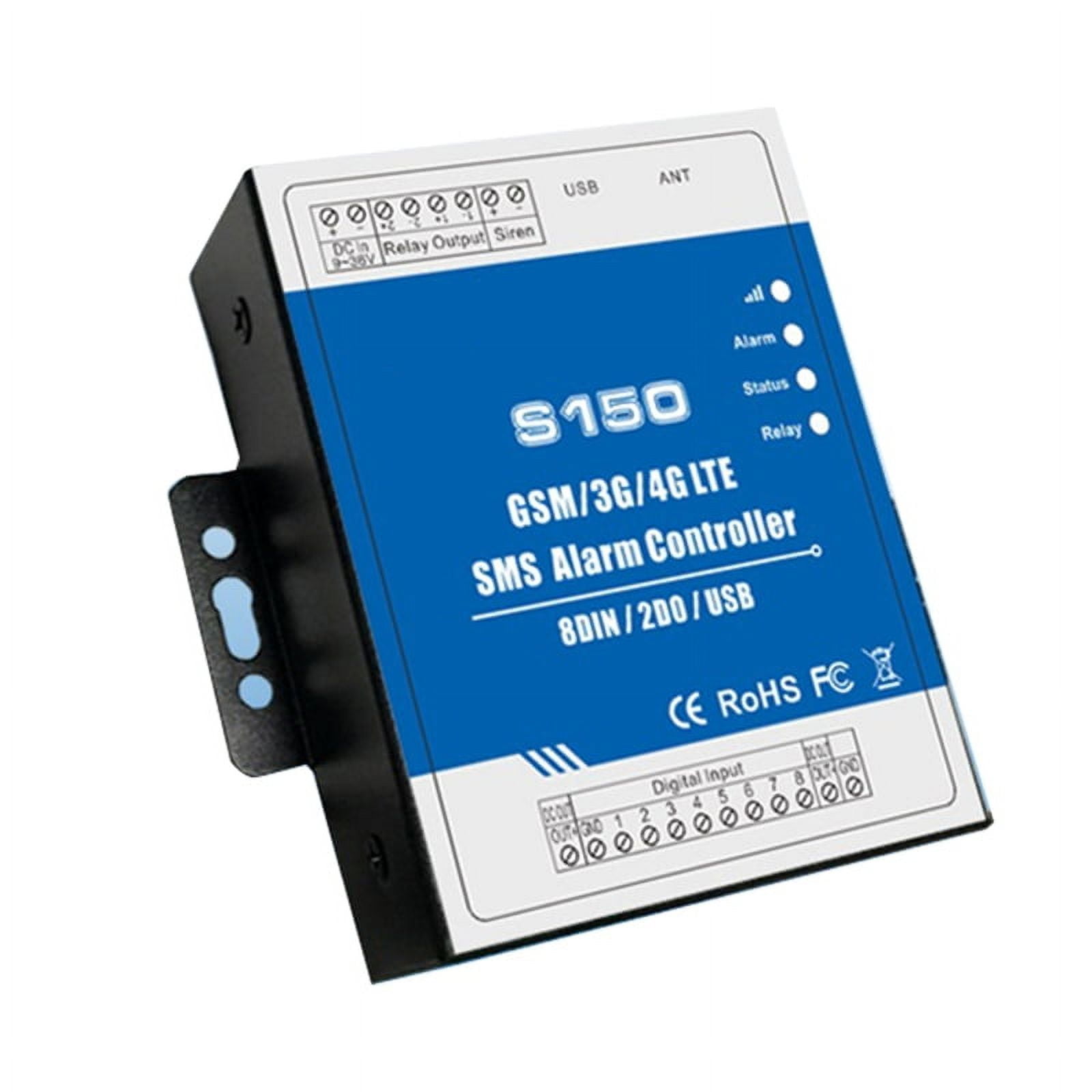 GSM 2G RTU SMS Alarm Controller S150 8DIN 2Relay Switch Industrial IoT ...