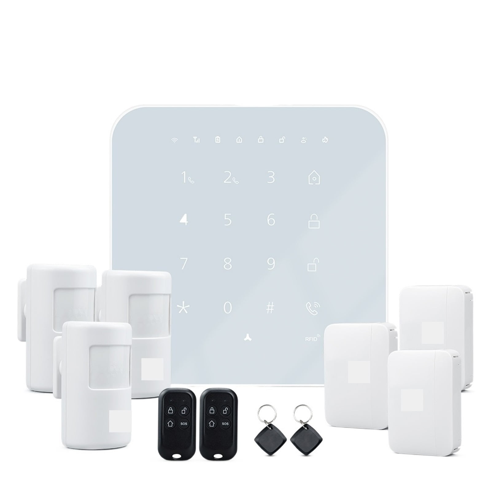 GSM 3G 4G Home Security Smart Alarm System Burglar Optional Kit Tuya ...