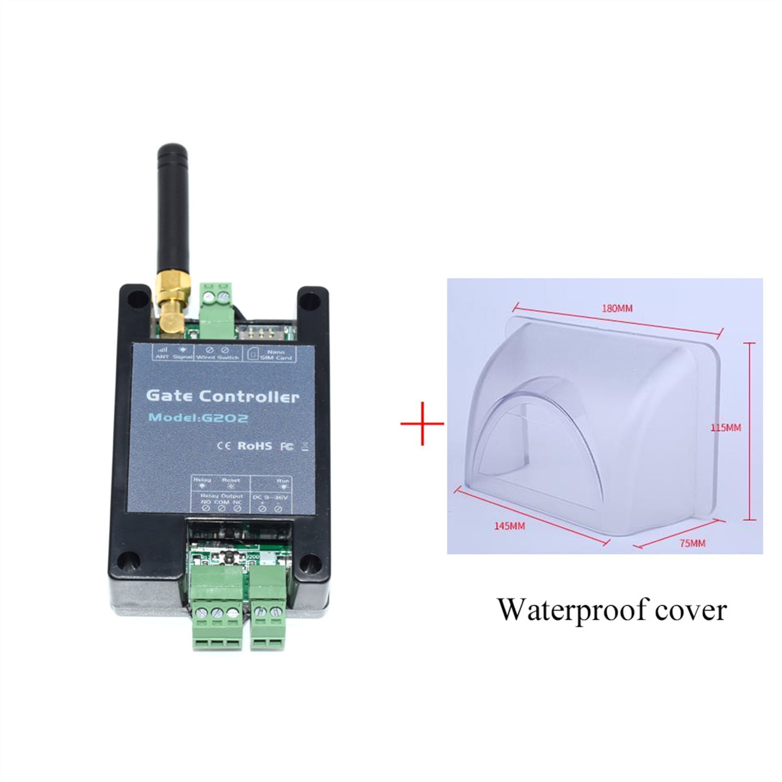 GSM 3G gate opener G202 remote control single relay switch for sliding ...