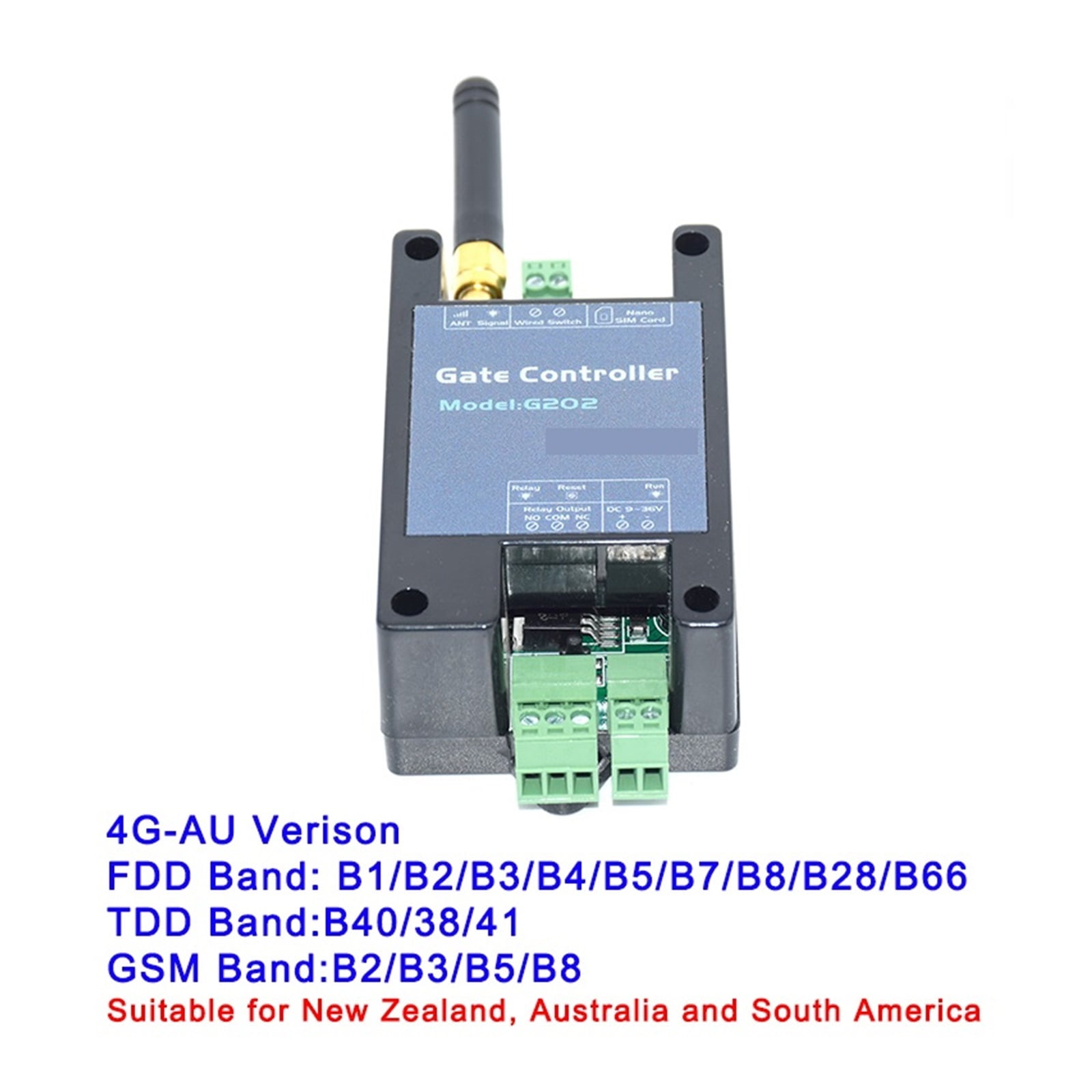 GSM 4G Remote Control Gate Opener Single Relay Switch For Automatic ...