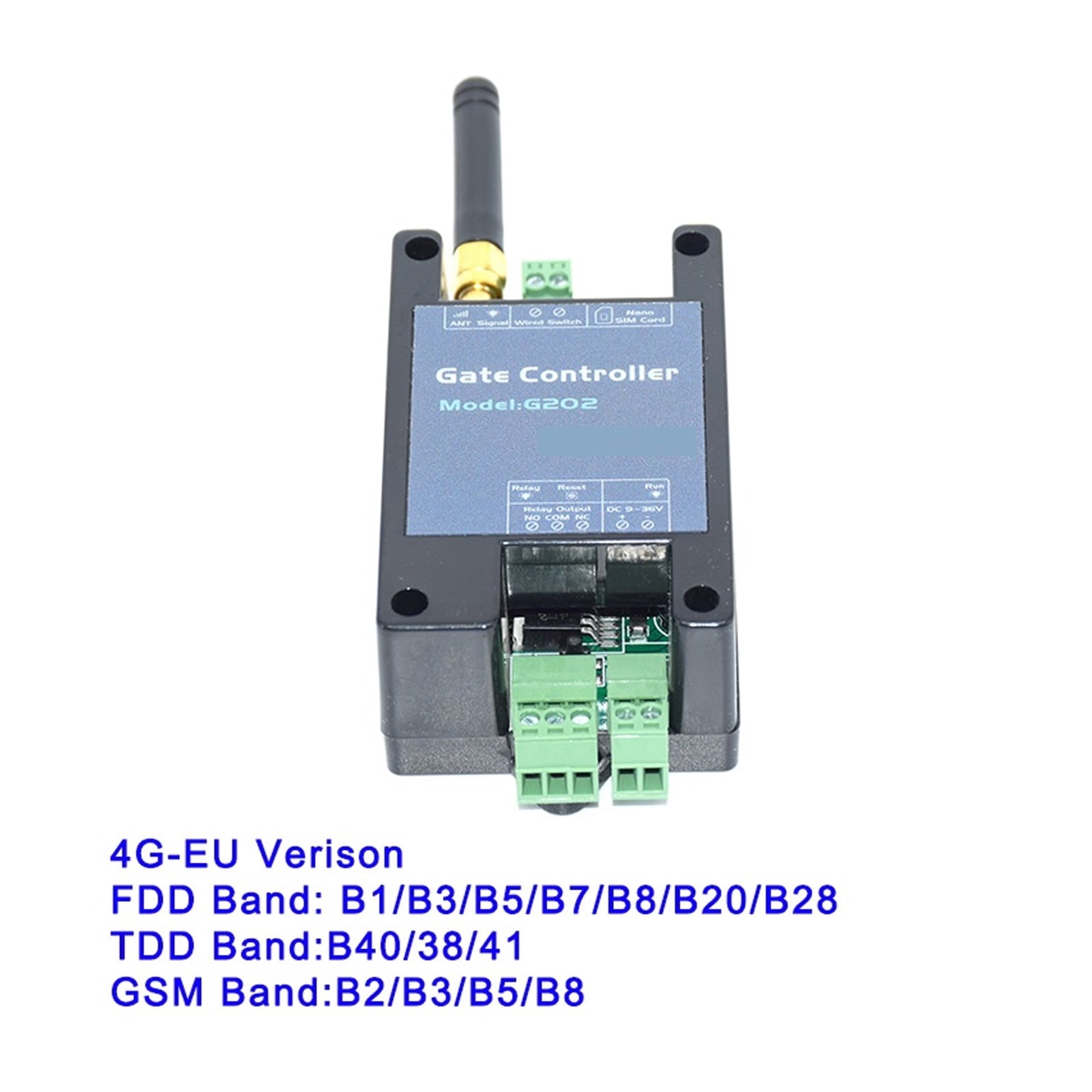 GSM 4G Remote Control Gate Opener Single Relay Switch For Automatic ...