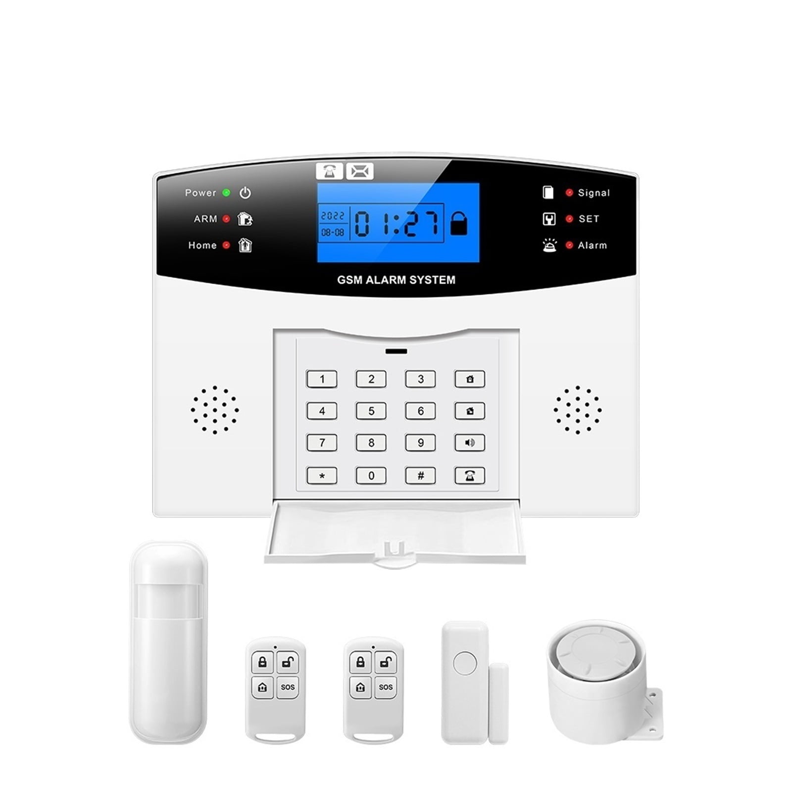 GSM Alarm Security 433MHz Wireless Smart Home Burglar Alarm System APP ...
