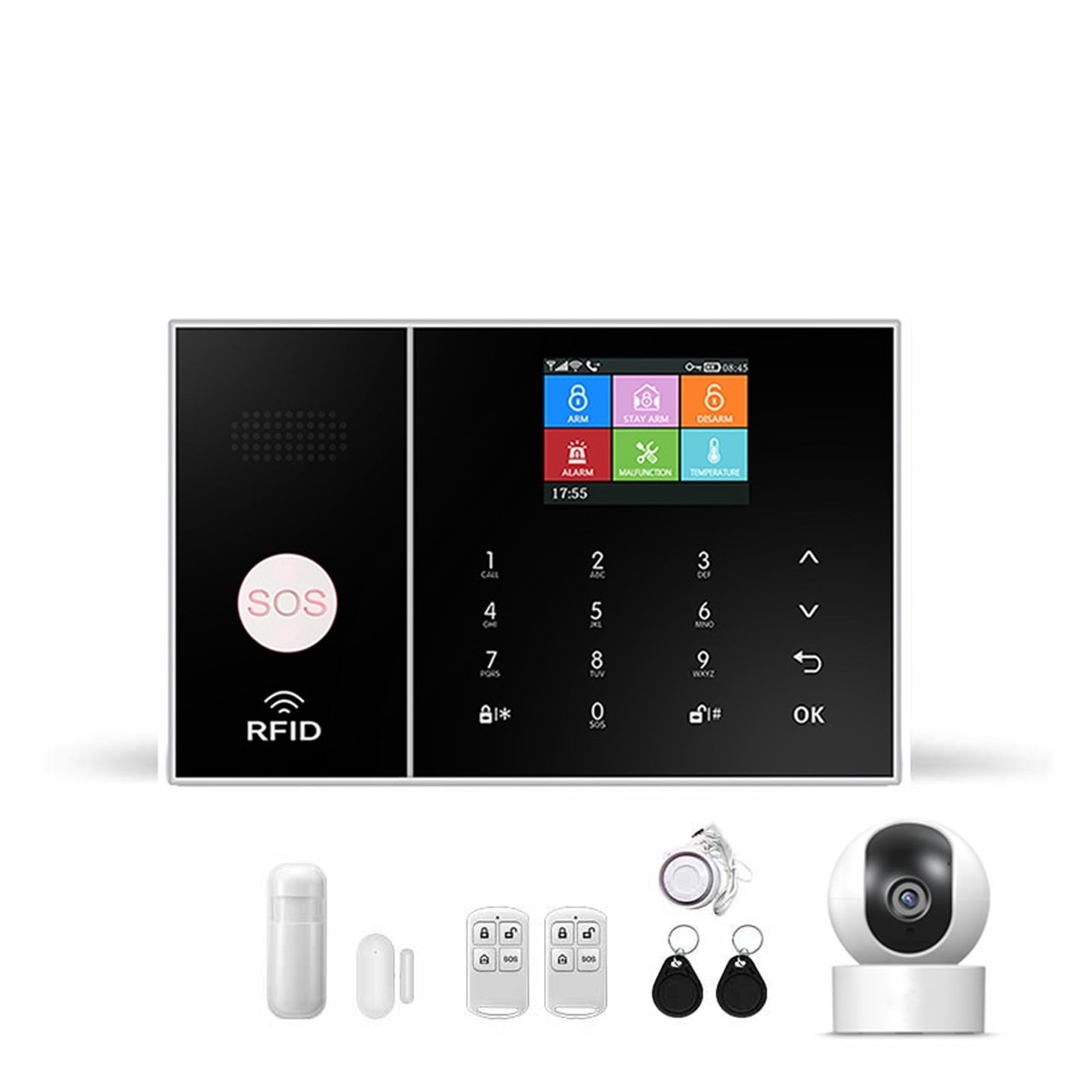 GSM Alarm System For Home Wireless Security Burglar System Kit 2G Tuya App Control Work ,Anti ...